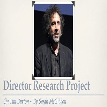 Tim Burton Director Project | KEY