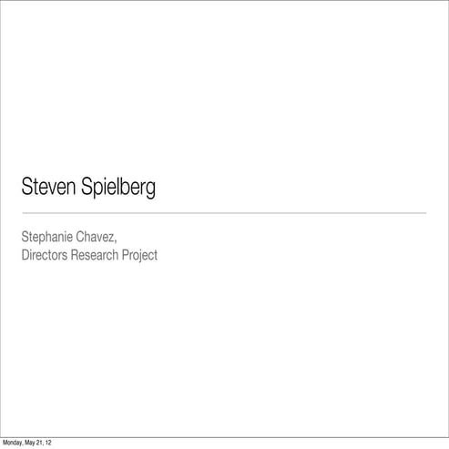 Steven spielberg | PPT