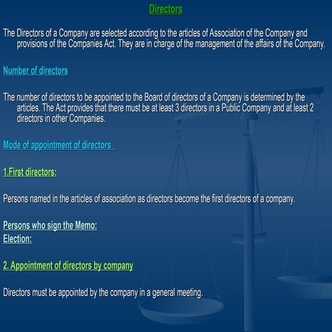 Directors Law200 case study slides be cool | PPT