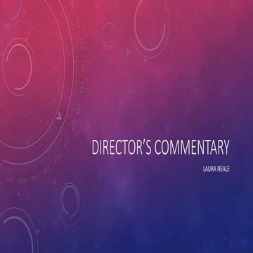 Director’s commentary | PPTX