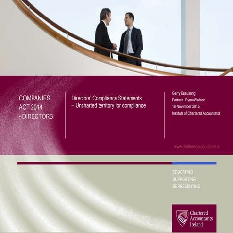 Directors Compliance Statements - Presentation to Institute of ...