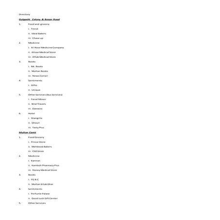 Directory | DOCX