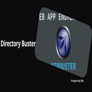 Directory Buster tools for information gathering .ppt