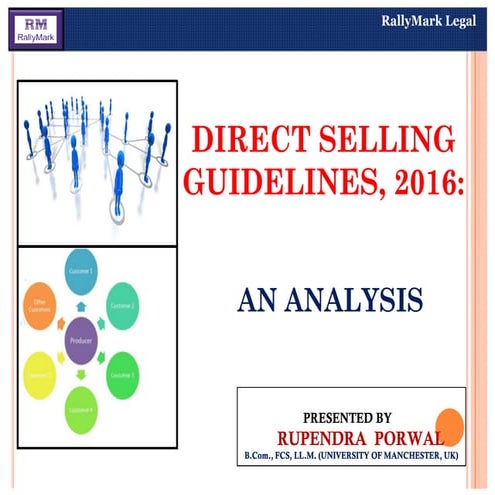 Direct Selling Guidelines, 2016 - An Analysis | PDF