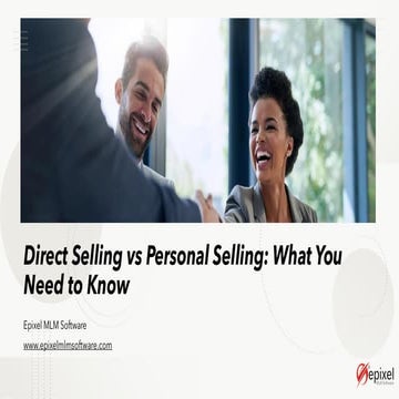 Exploring the Distinctions of Direct Selling and Personal Selling | PDF