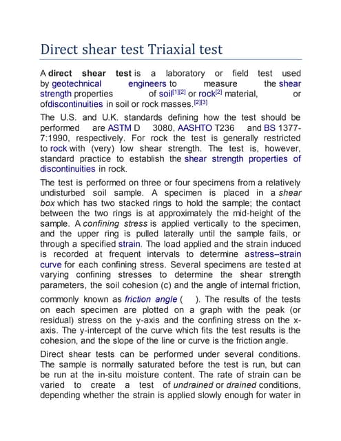 Unconsolidated Undrained Test | PPT