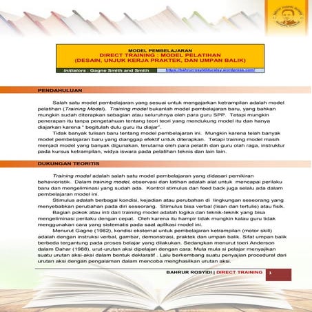 Direct training | PDF