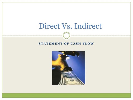 Cash flow direct method | PPTX | Business Accounting & Finance | Business
