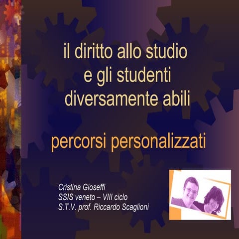 Diritto Allo Studio E Studenti Diversamente Abili | PPT