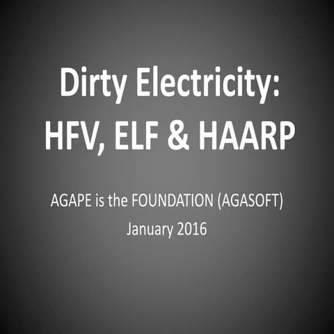 Dirty Electricity or electromagnetic Pollution | PPT