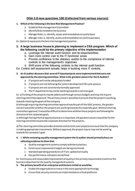 Commonly Asked CISA Exam Questions with Answers.pdf