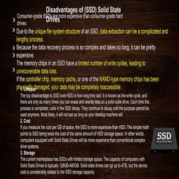 Disadvantage Of SSD and limitations | PPTX