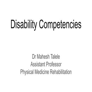 DISABility COMPETENCIES kshiuyr78yfghjdsbvj | PPTX
