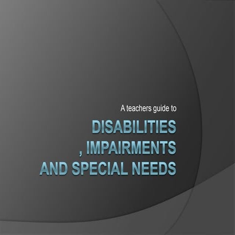 Handling Children with Special Needs | PPT