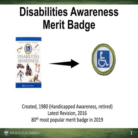 Disabilities Awareness Merit Badge | PPTX