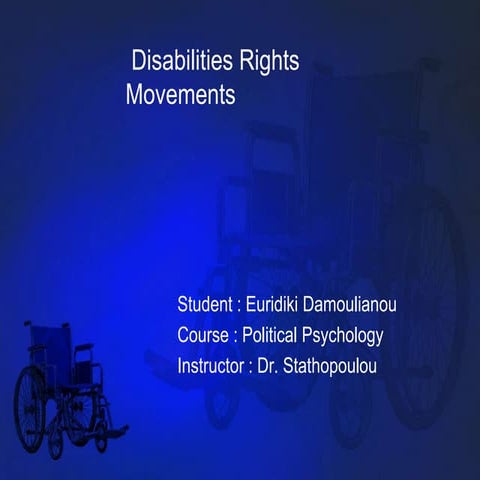 Disabilities rights movements | PPTX