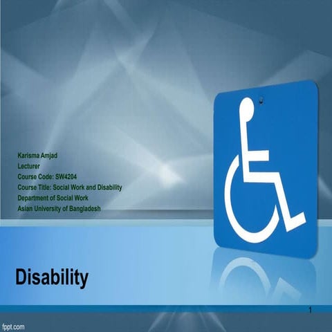 Disability | PPT