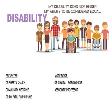 Disability ,Impairment and handicap | PPTX