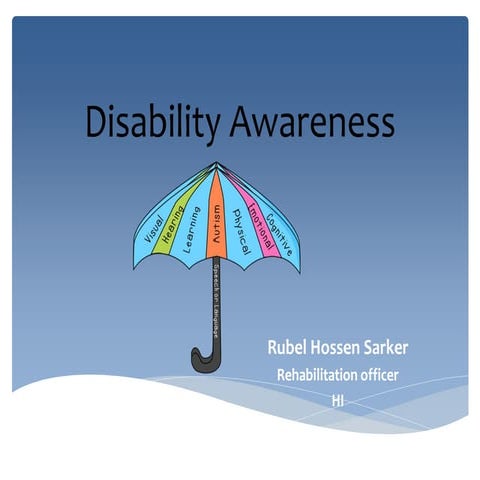 Disability awareness-presentation rubel | PPTX