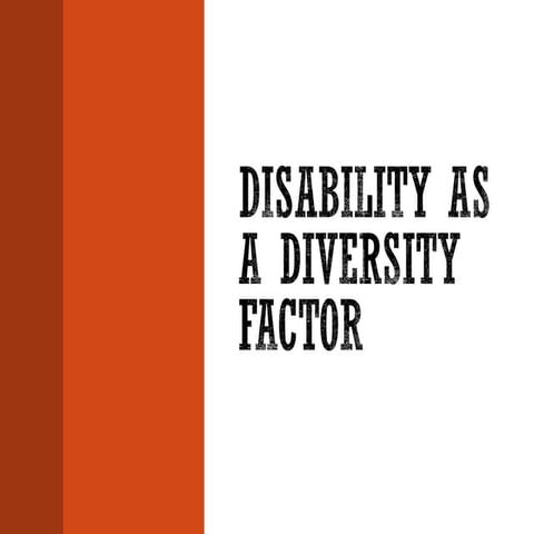 Managing Disability Diversity in the Workplace | PPT