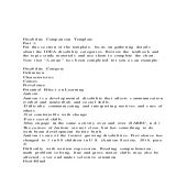 Disability Comparison TemplatePart 1For this section of | PDF