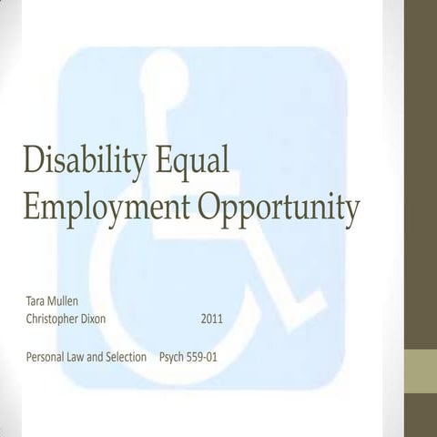 Disability EEO Presentation Final | PPTX
