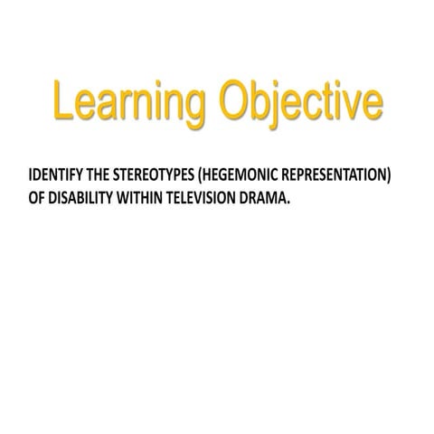 Disability Represenations | PPT