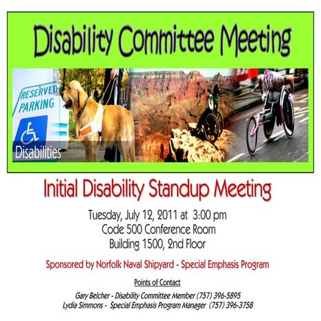Disability meeting | PDF
