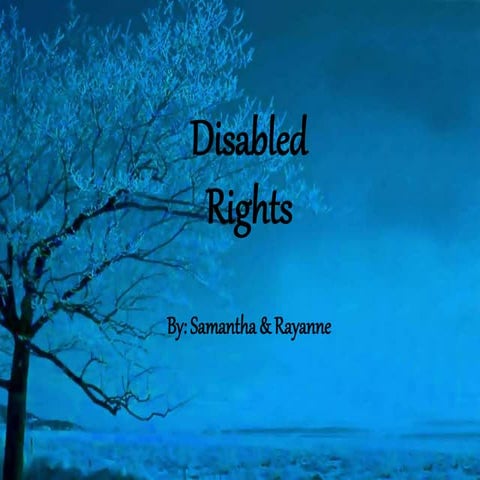 Disability rights | PPT