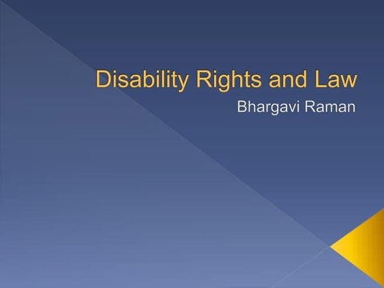 Rights of Persons with Disabilities- Types of 21 Disabilities.pptx