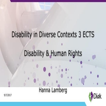 Disability theories and human rights | PDF