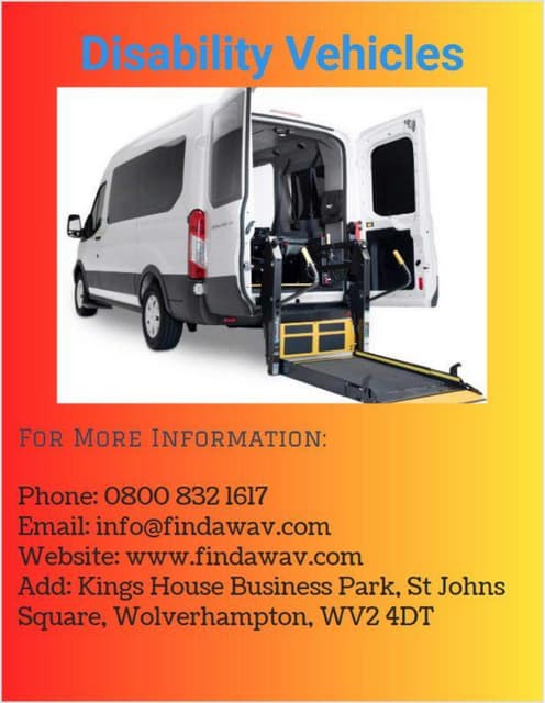 Disability Vehicles | PDF