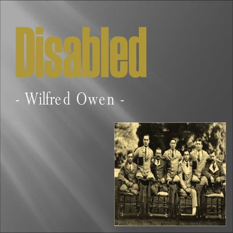 Disabled by Wilfred Owen.pptx