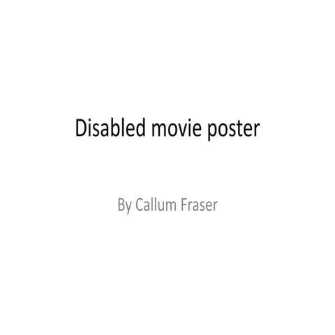 Disabled movie poster | PPTX