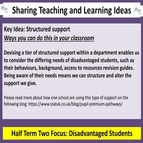 Disadvantaged students 6 | PPTX