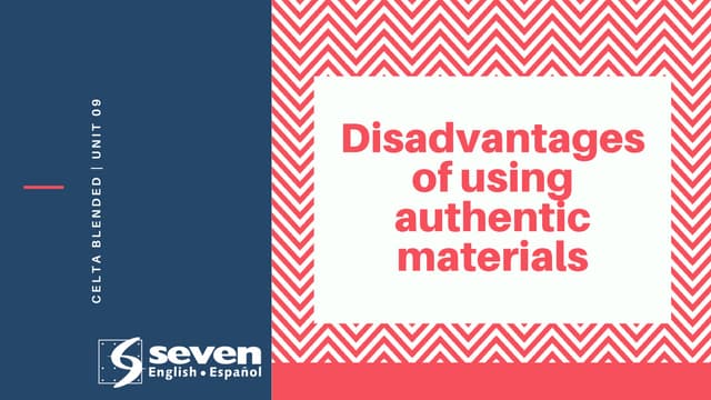 Disadvantages Of Using Authentic Materials pptx disadvantages-of-using-authentic-materials-pptx