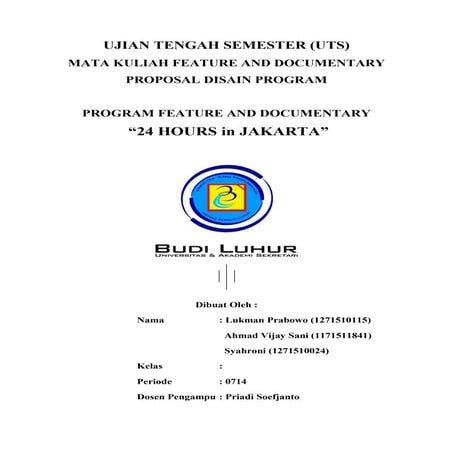 Disain program TV (24 jam jakarta) | PDF
