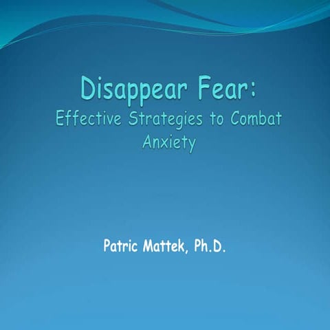 Panic disorder among children and adolescents | PPTX