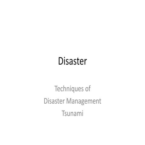 Tsunami powerpoint | PPT