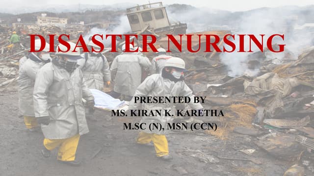Disaster nursing | PPT