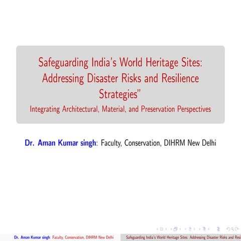 Safeguarding India’s World Heritage Sites: Addressing Disaster Risks ...
