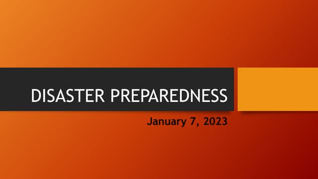 Earthquake Preparedness Infographic | PPTX