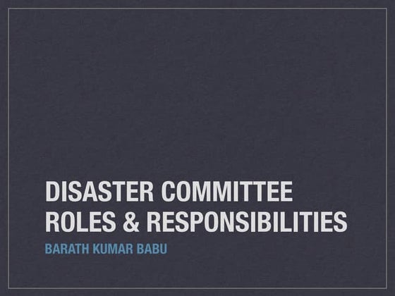 Disaster Risk Reduction | PPT