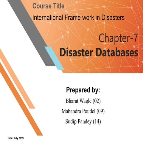 Disaster database | PPT