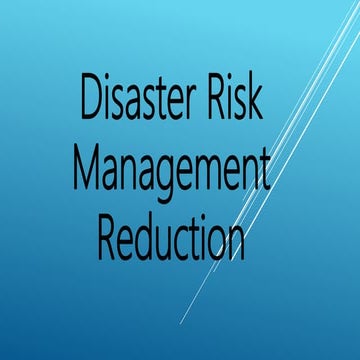 Disaster and Risk reduction Lesson 1 | PPTX