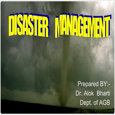 Disaster management | PPT