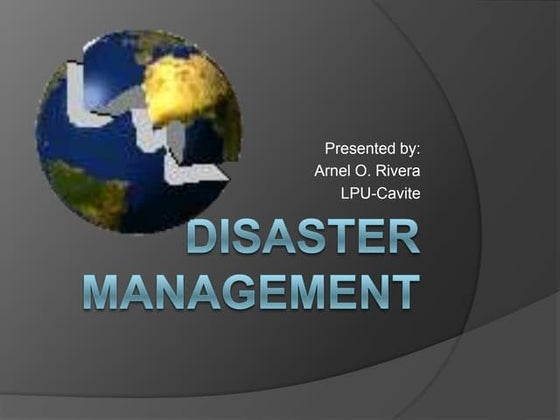 Disaster management | PPT