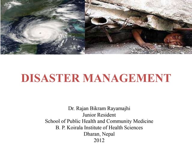 Disaster Mangement For Class IX, CBSE Based | PPTX