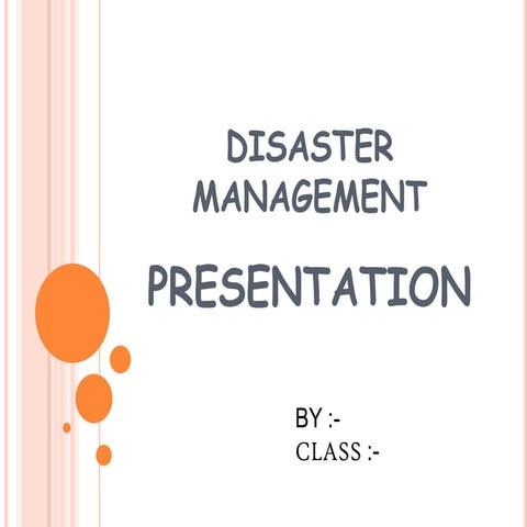Disaster management | PPTX