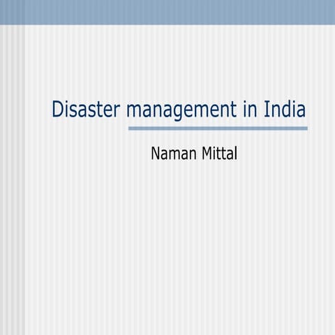 Disaster management | PPT
